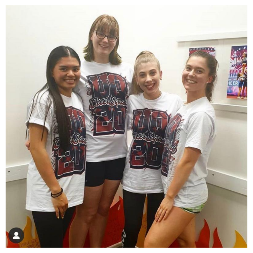 Custom T-Shirt – UQ Cheer Squad – TLC Spirit Wear