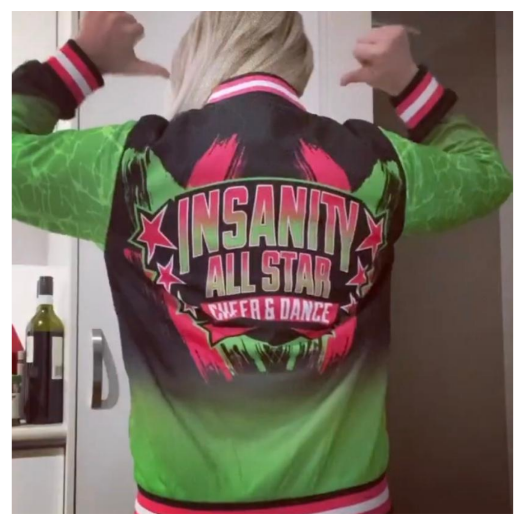 Custom Bomber Jacket – Insanity Extreme Allstars – TLC Spirit Wear