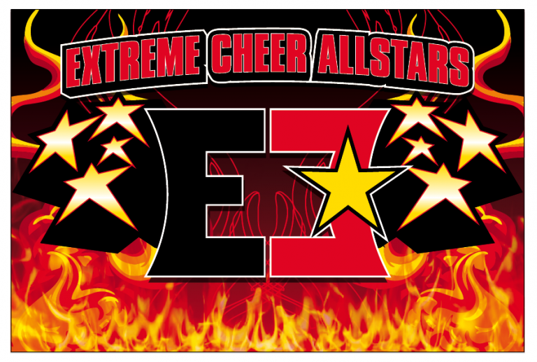 Custom Banner – Extreme Cheer Allstars – TLC Spirit Wear