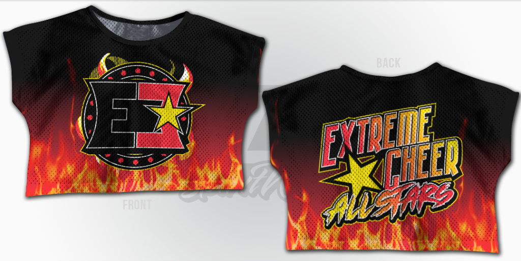 Custom Crop Top Tee – ECA – TLC Spirit Wear