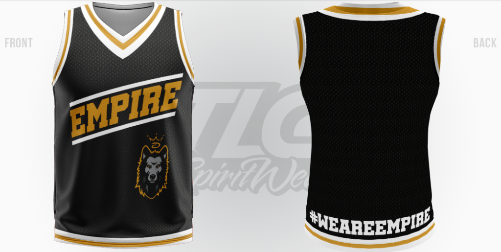 Custom Basketball Singlet – Empire – TLC Spirit Wear