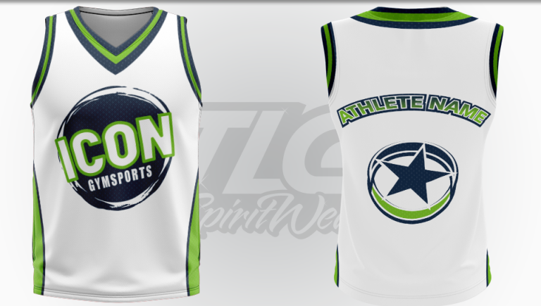 Custom Basketball Singlet – Icon Gymsports – TLC Spirit Wear