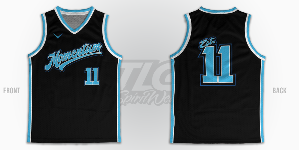 Custom Basketball Singlet – Momentum Gym – TLC Spirit Wear