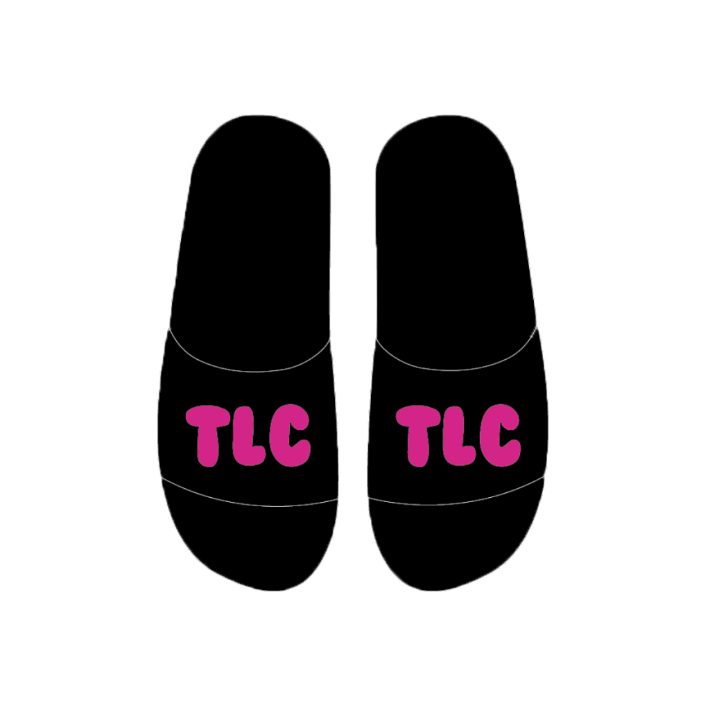 Slides, Socks & Scrunchies – TLC Spirit Wear